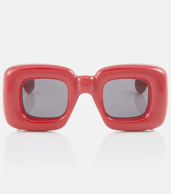 Loewe Inflated Square Sunglasses - Red