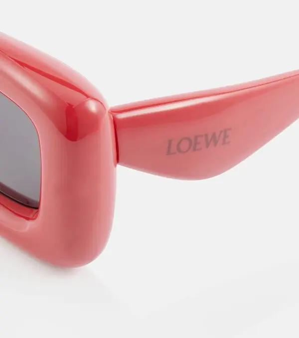 Loewe Inflated Square Sunglasses - Red