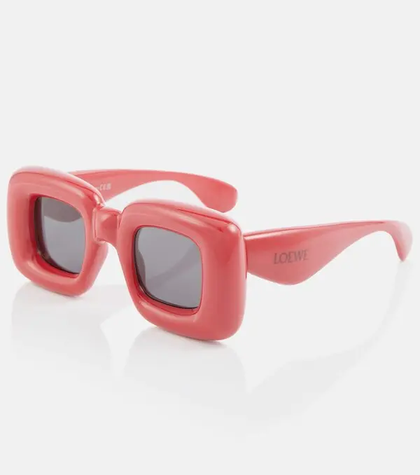 Loewe Inflated Square Sunglasses - Red