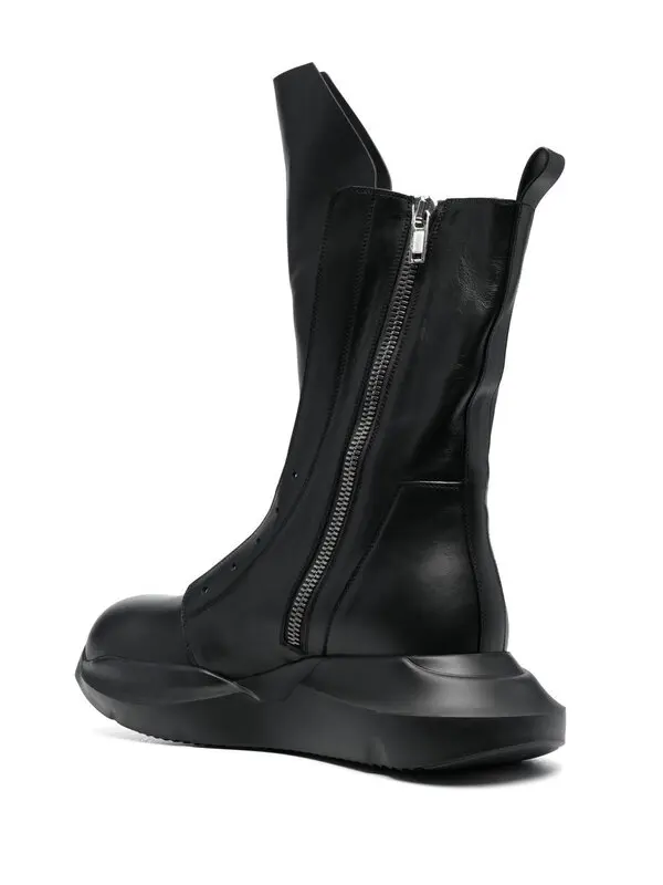 Rick Owens Geth Army Mid-Calf Boots In Black - 71% Off | Editorialist