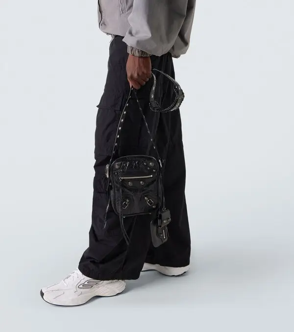 Balenciaga Le Cagole Leather Crossbody Bag