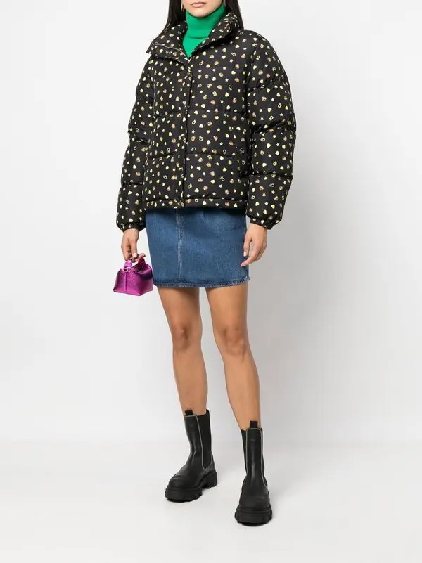 CHIARA FERRAGNI Logo Print Puffer Jacket