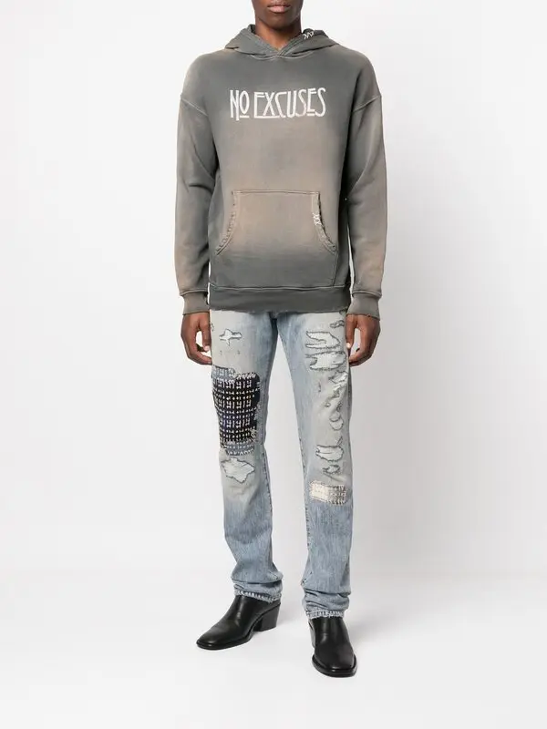 Alchemist Distressed-effect Straight-leg Jeans
