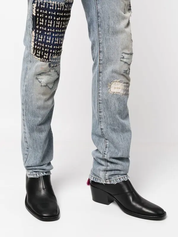 Alchemist Distressed-effect Straight-leg Jeans