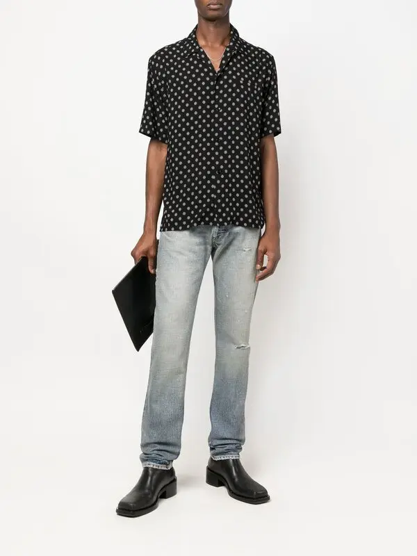 Saint Laurent Mid-rise Straight Jeans