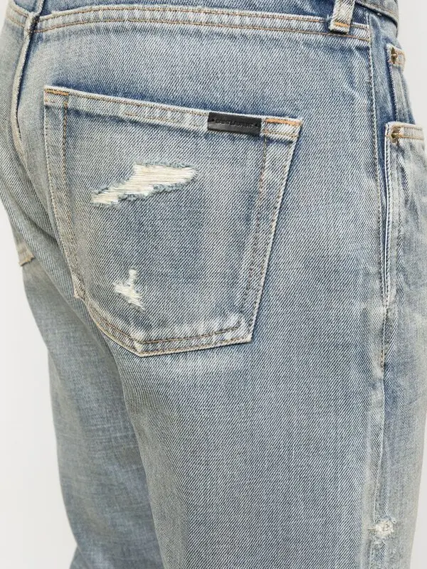 Saint Laurent Mid-rise Straight Jeans