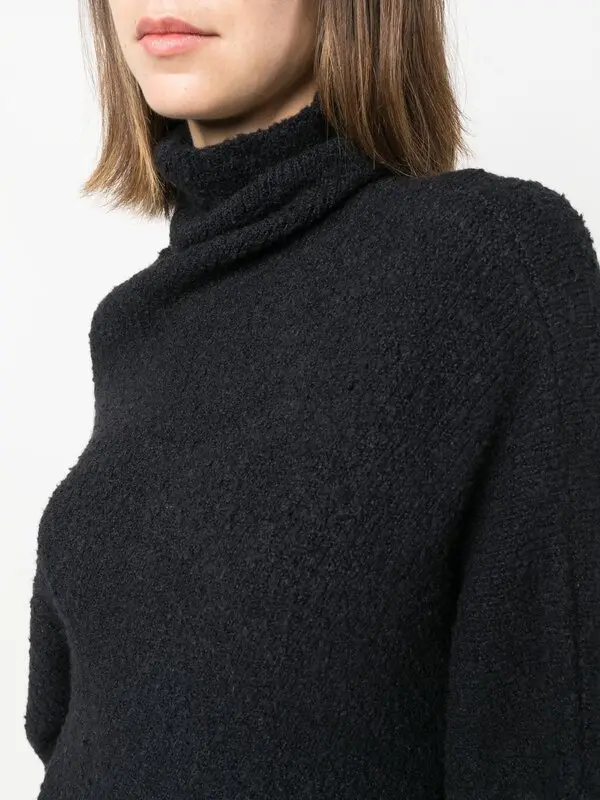 Proenza Schouler Boucle Asymmetric Sweater - Black