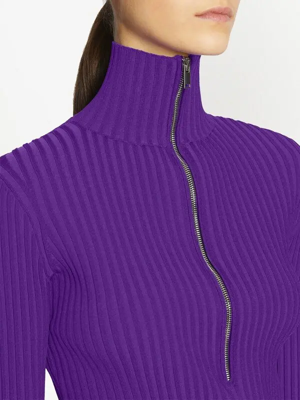 Proenza Schouler Zipped Rib-knit Jumper