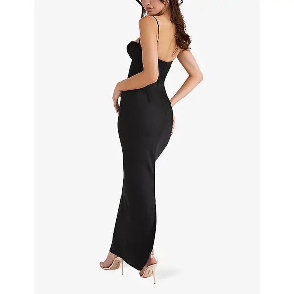 House of CB Charmaine Corset Maxi Dress - Black