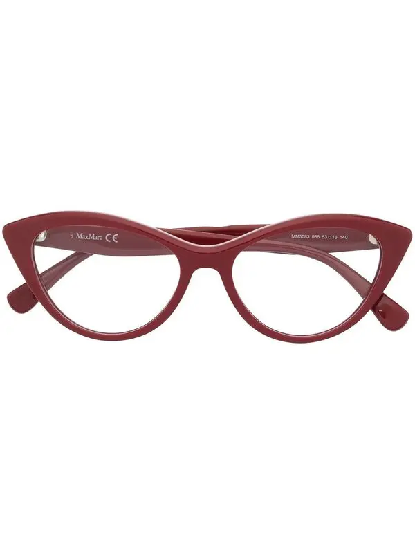 Max Mara Cat-eye Frame Glasses - Red