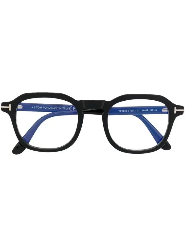 TOM FORD Round-frame Glasses - Black