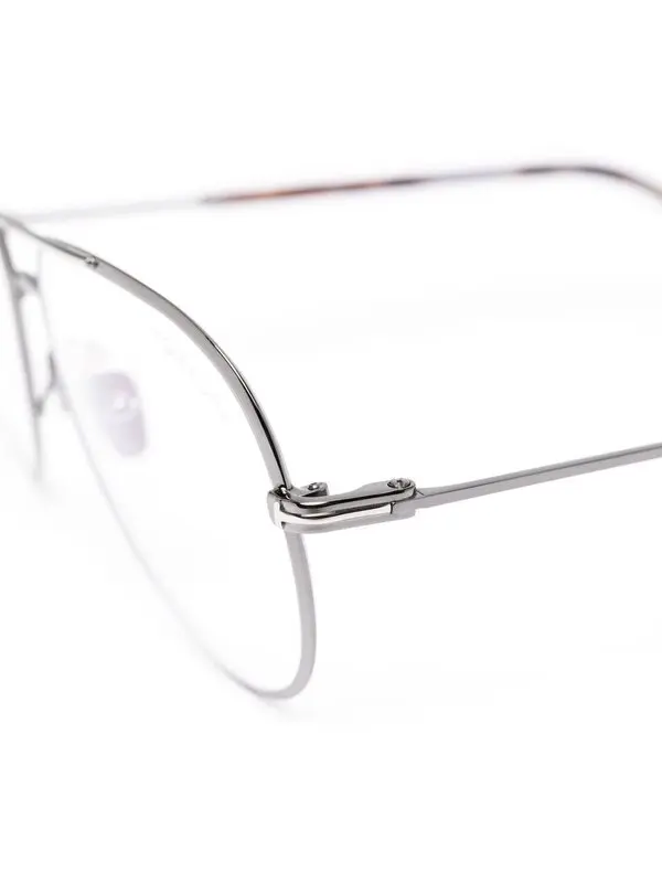 TOM FORD Double-bridge Aviator Glasses - Silver