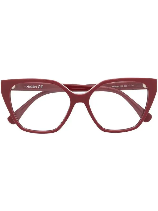 Max Mara Cat-eye Frame Eyeglasses - Red