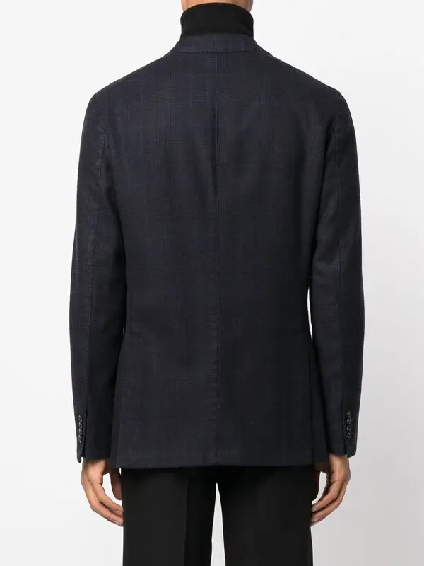 Boglioli Single-breasted Wool Blazer - Blue