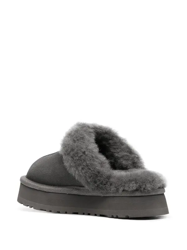 UGG Disquette Shearling Platform Slippers