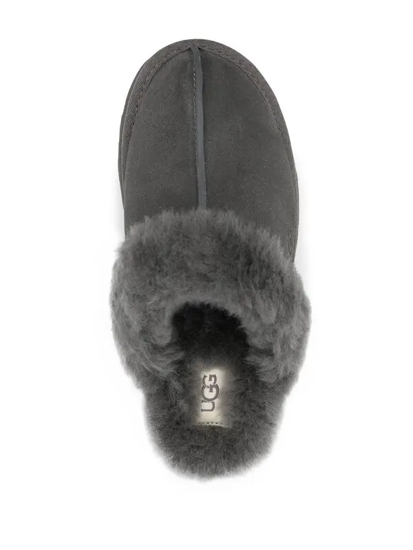 UGG Disquette Shearling Platform Slippers
