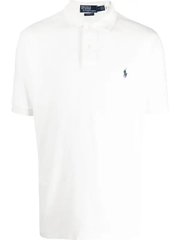 Polo Ralph Lauren Embroidered-logo Polo Shirt - White