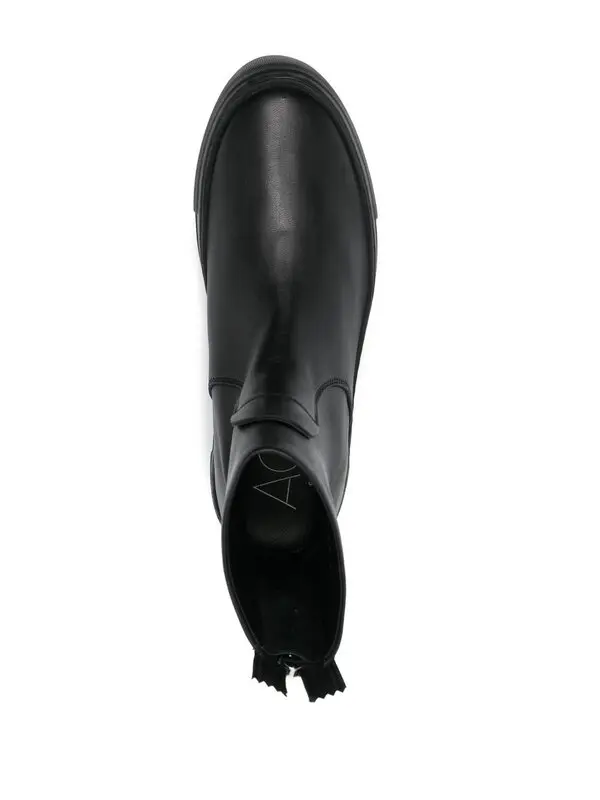 Agl Meghan Leather Ankle Boots - Black