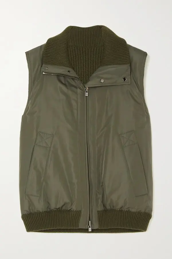 Loro Piana Everdeen Padded Shell And Silk-blend Vest