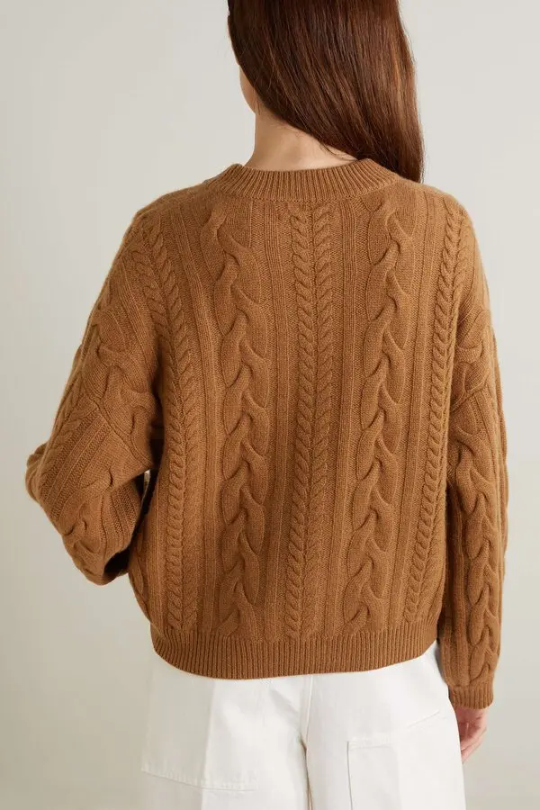 Arch4 Marina Cable-knit Cashmere Sweater - Tan