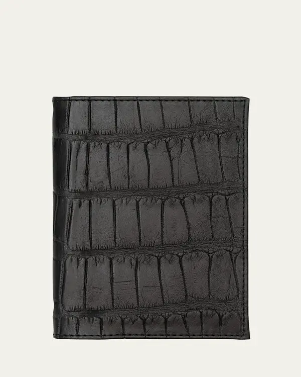 ABAS Alligator Passport Booklet - Black