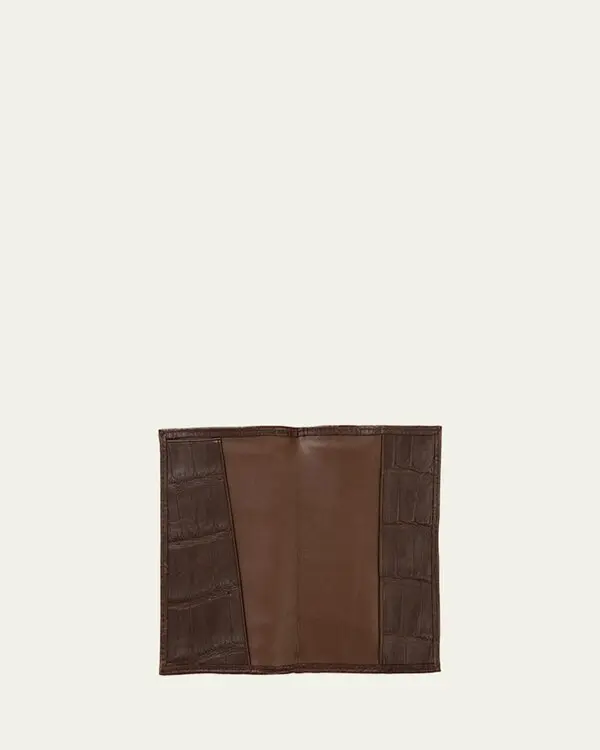 ABAS Alligator Passport Booklet - Brown