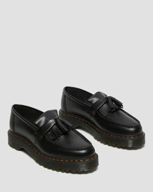 Dr. Martens Adrian Bex Leather Tassel Loafers - Black | Editorialist