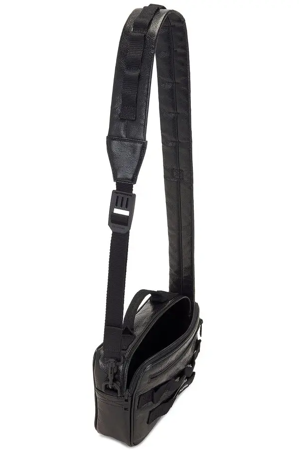 Balenciaga Army Pouch With Strap In Black - 20% Off | Editorialist