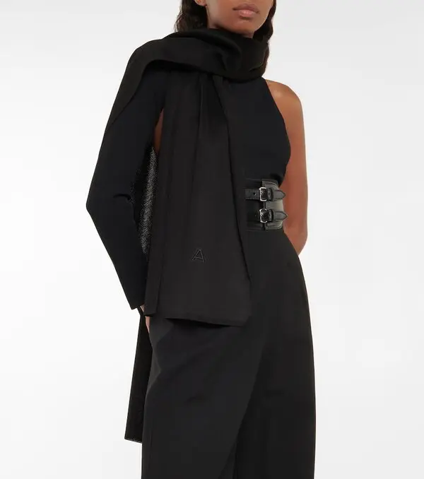 Alaïa Embroidered Scarf - Black