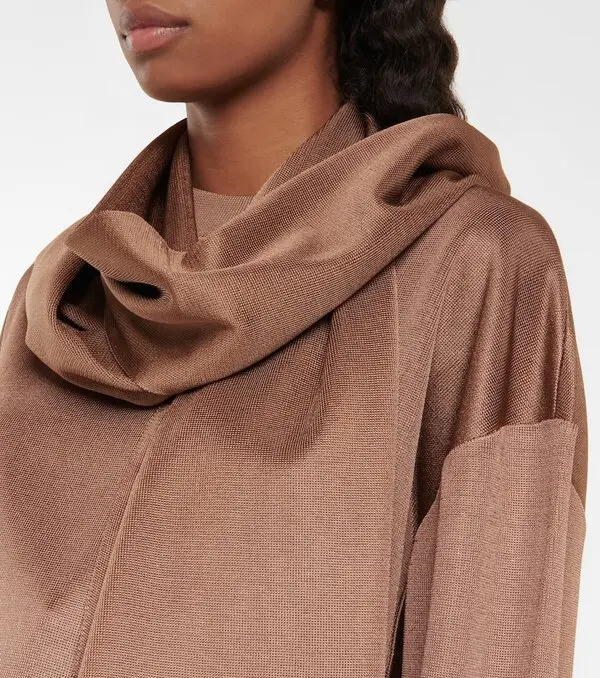Alaïa Embroidered Scarf - Beige