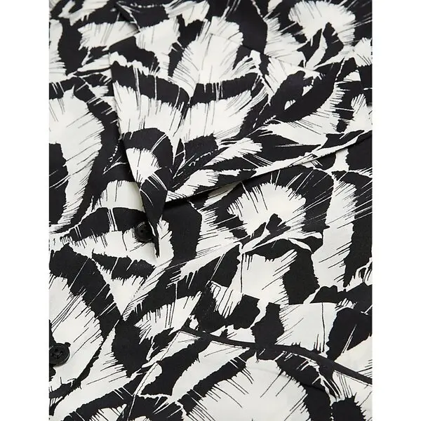The Kooples Feather-print Silk Shirt