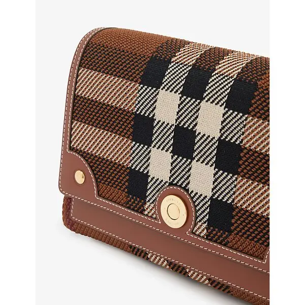 Burberry Checked Woven Cross-body Bag
