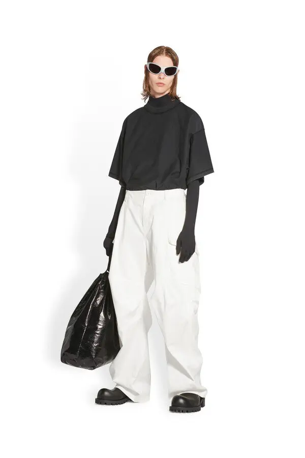 Balenciaga Kick Cargo Pants - White | Editorialist
