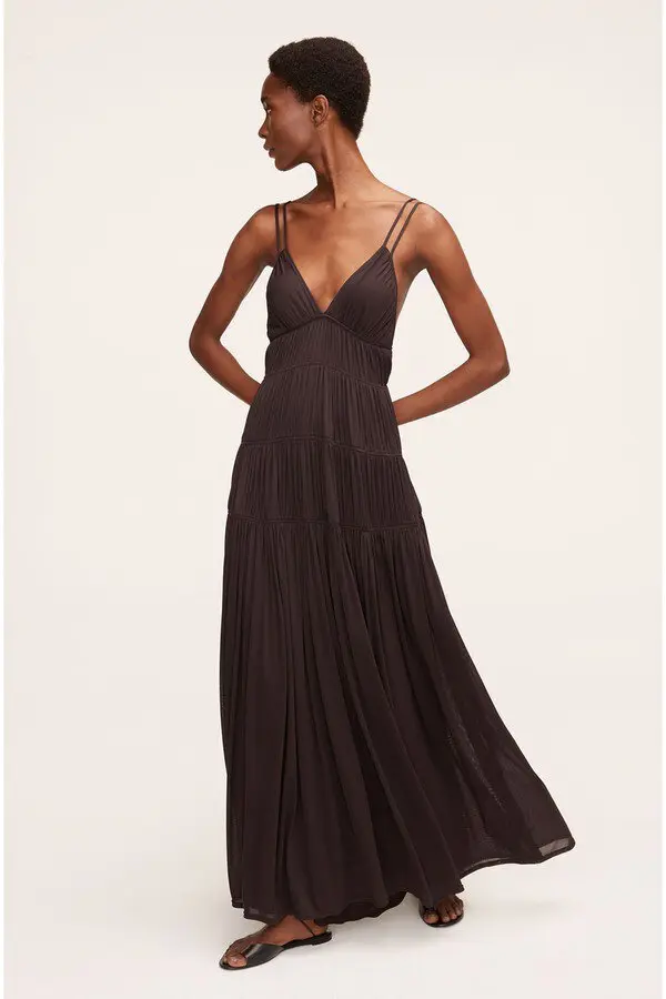 knee length dresses for ladies TAYLOR FOIL BONDED GLITTER MESH | 26071