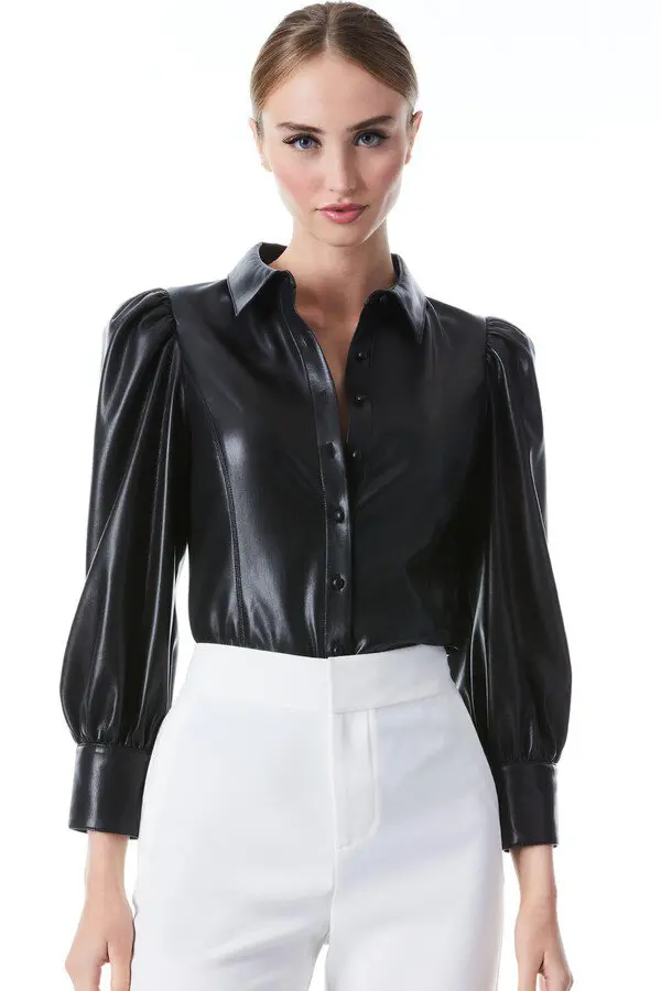 Alice + Olivia Nadine Vegan Blouse