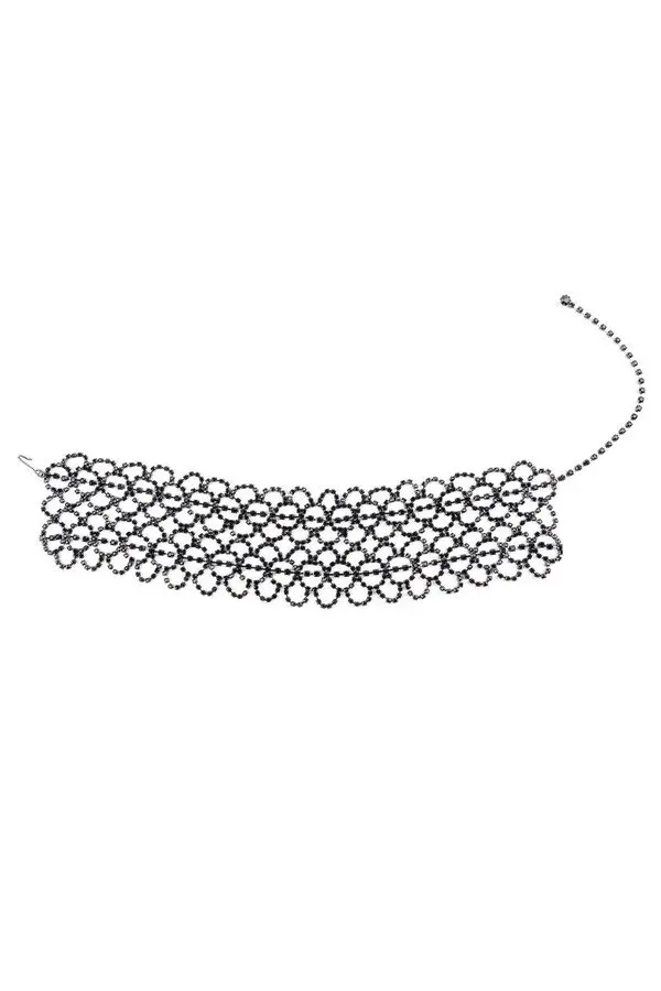 KENNETH JAY LANE Gunmetal-plated Choker Necklace - Natural