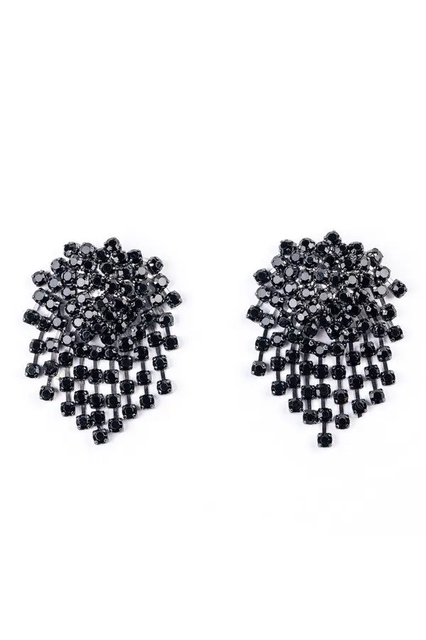 KENNETH JAY LANE Gunmetal-plated Cluster Clip Earrings - Natural