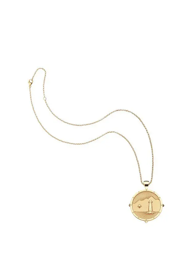 JANE WIN Lake Sunapee Pendant Necklace - Gold