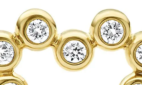 Lagos Ksl Diamond Heart Stud Earrings