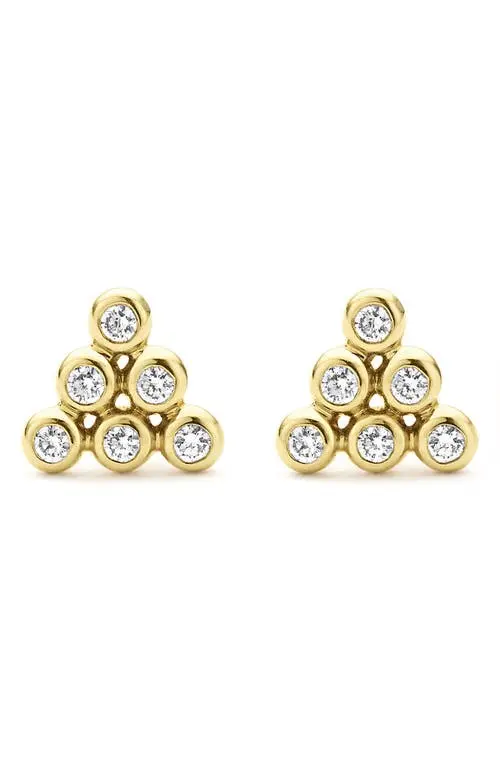 Lagos Ksl Diamond Triangle Stud Earrings - Gold Diamond