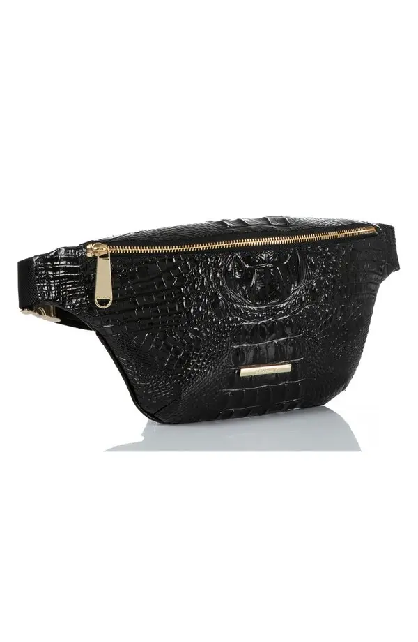 Brahmin Croc Embossed Leather Harker Belt Bag