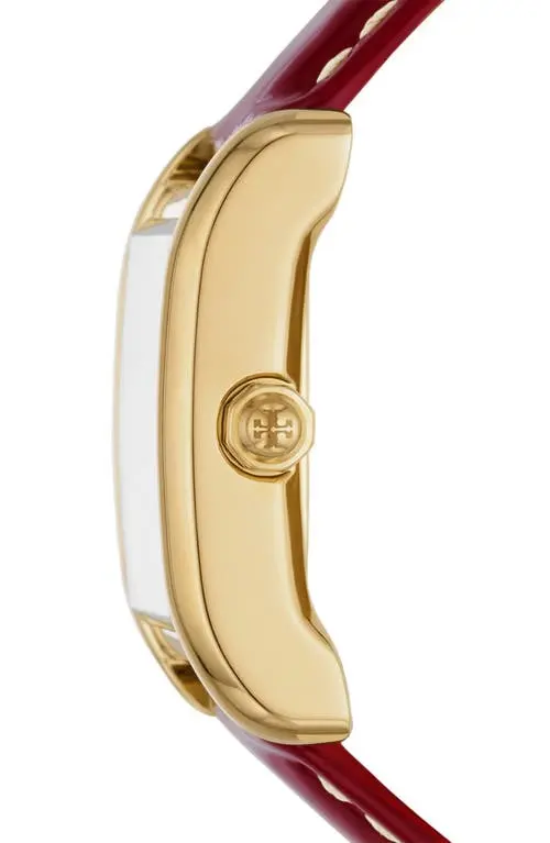 Tory Burch The Eleanor Leather Band Watch