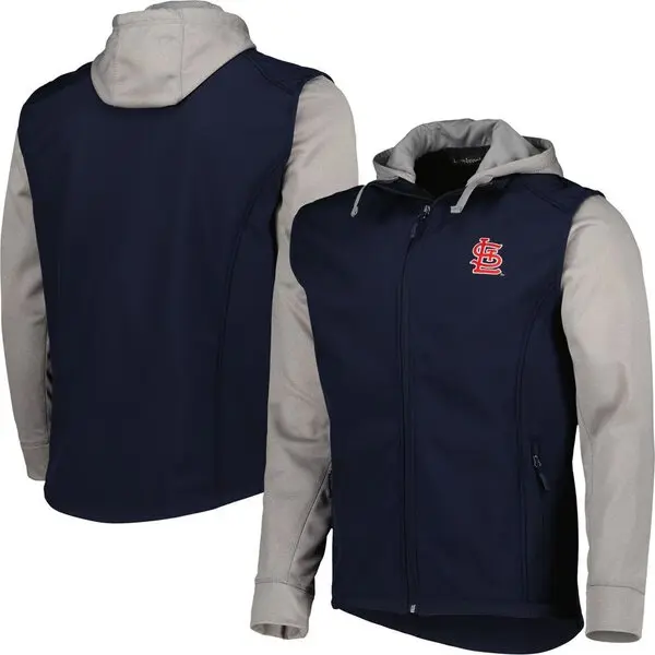 DUNBROOKE Heather Gray St. Louis Cardinals Alpha Full-zip Jacket