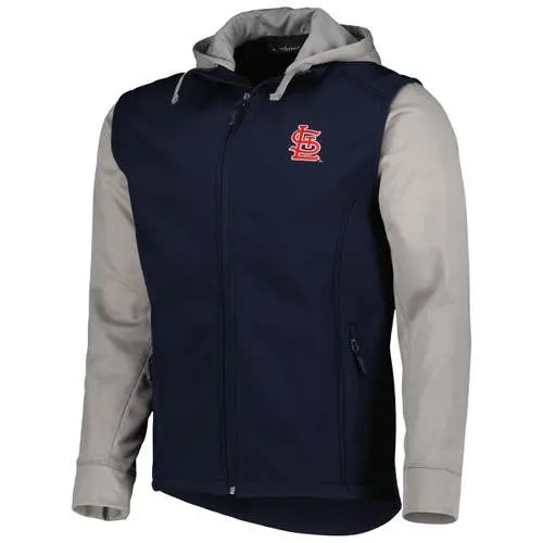 DUNBROOKE Heather Gray St. Louis Cardinals Alpha Full-zip Jacket