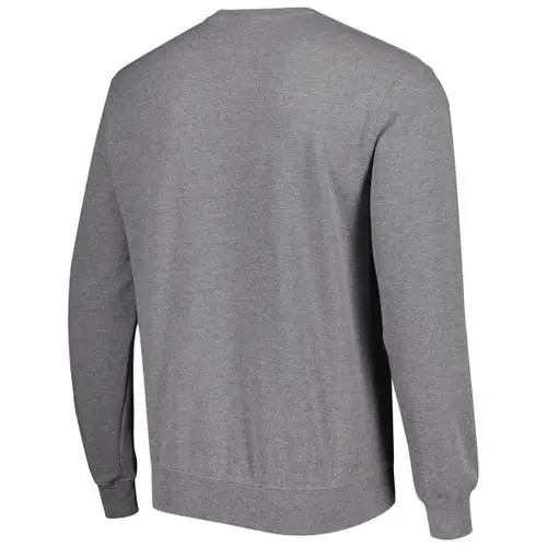 COLOSSEUM Heathered Gray Baylor Bears Arch & Logo Pullover Sweatshirt