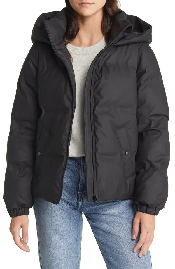 Vero Moda Noe Hooded Puffer Coat - Black