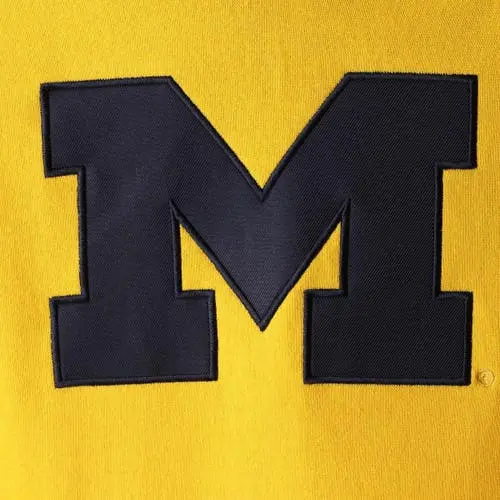 STADIUM ATHLETIC Michigan Wolverines Big Logo Pullover Hoodie - Maize