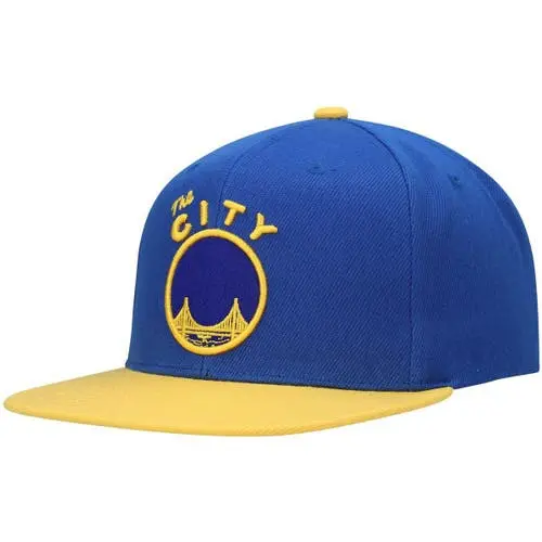 Mitchell & Ness Gold Golden State Warriors Hardwood Classics Snapback Hat