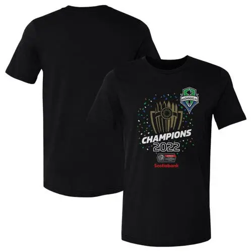 500 LEVEL Seattle Sounders Fc 2022 Concacaf Champions League Champions T-shirt - Black