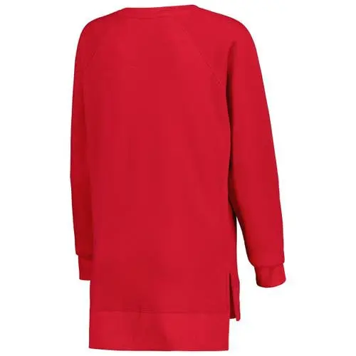 PRESSBOX Oklahoma Sooners Animal Print Raglan Pullover Sweatshirt